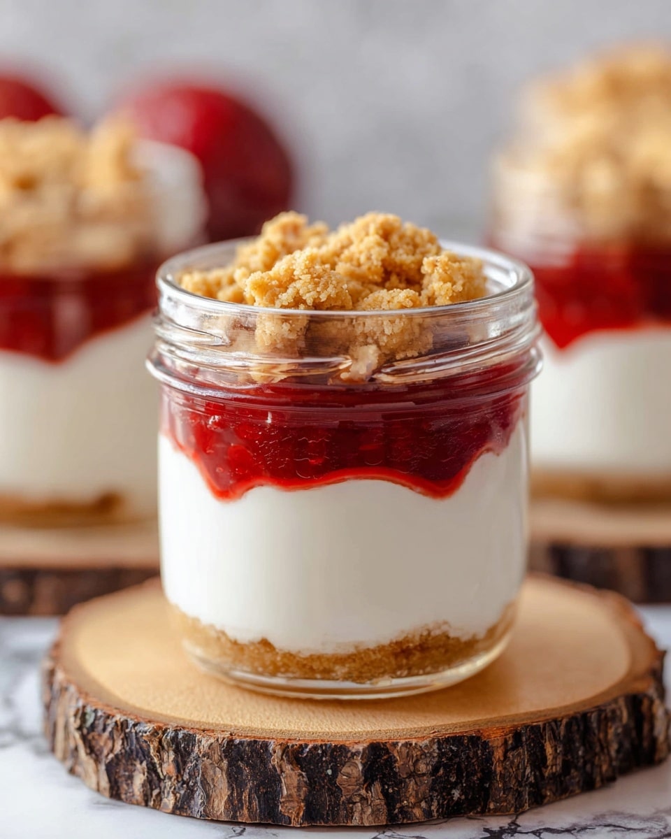 No Bake Cheesecake Cups with Graham Crumble Topping | Easy & Delicious