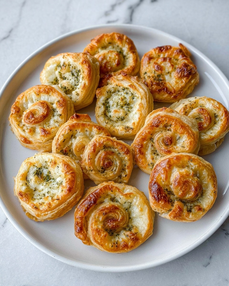 Pesto Mozzarella Puff Pastry Pinwheels – Irresistibly Flaky & Cheesy