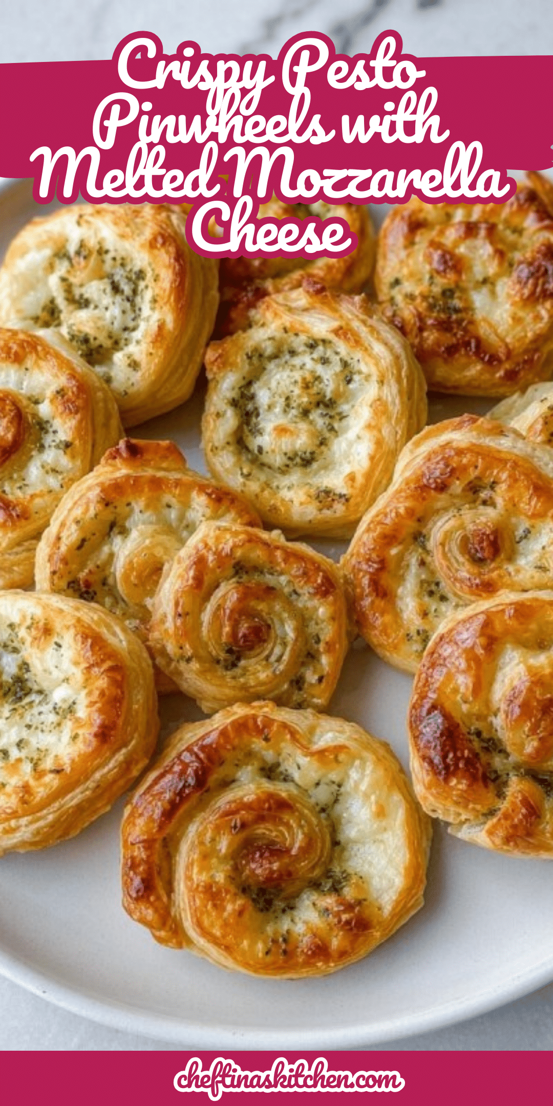 Pesto Mozzarella Puff Pastry Pinwheels – Irresistibly Flaky & Cheesy