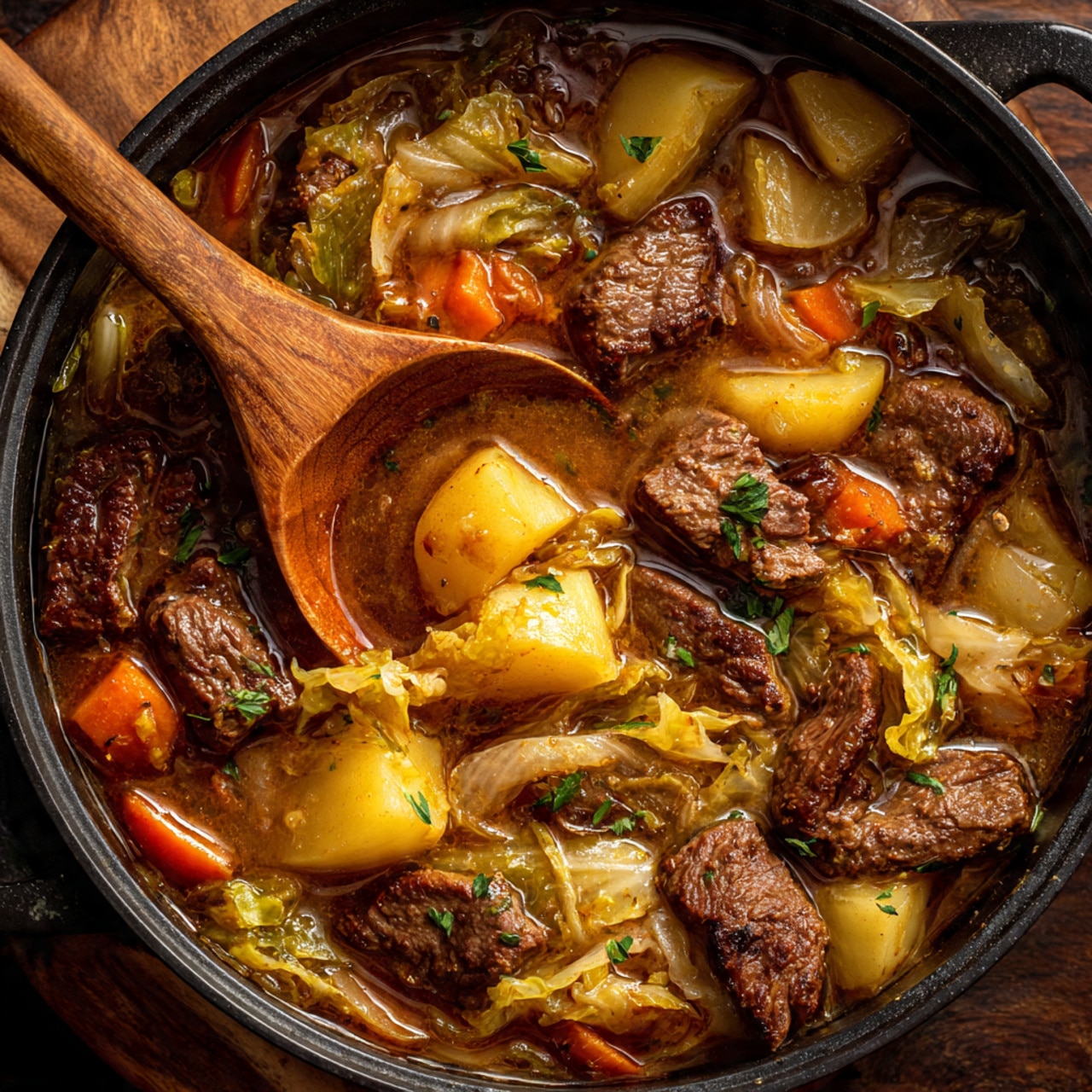 Beef and Cabbage Stew: Comforting, Hearty, Delicious