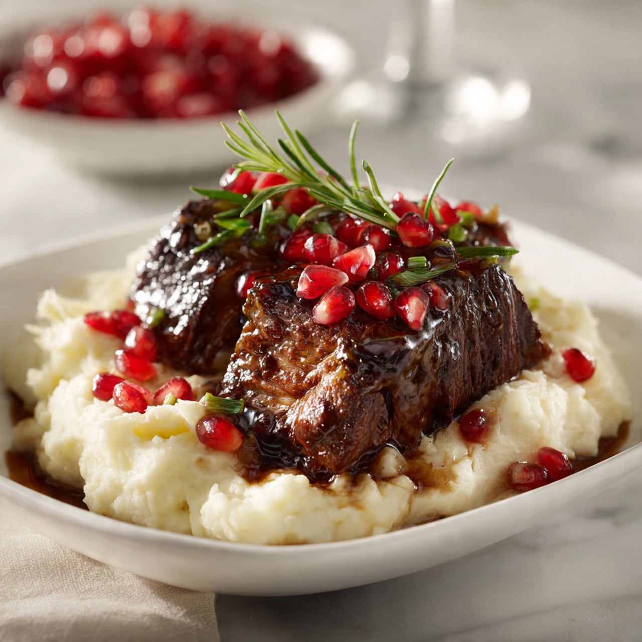 Pomegranate Short Ribs Recipe - Tender & Flavorful Beef Main Course