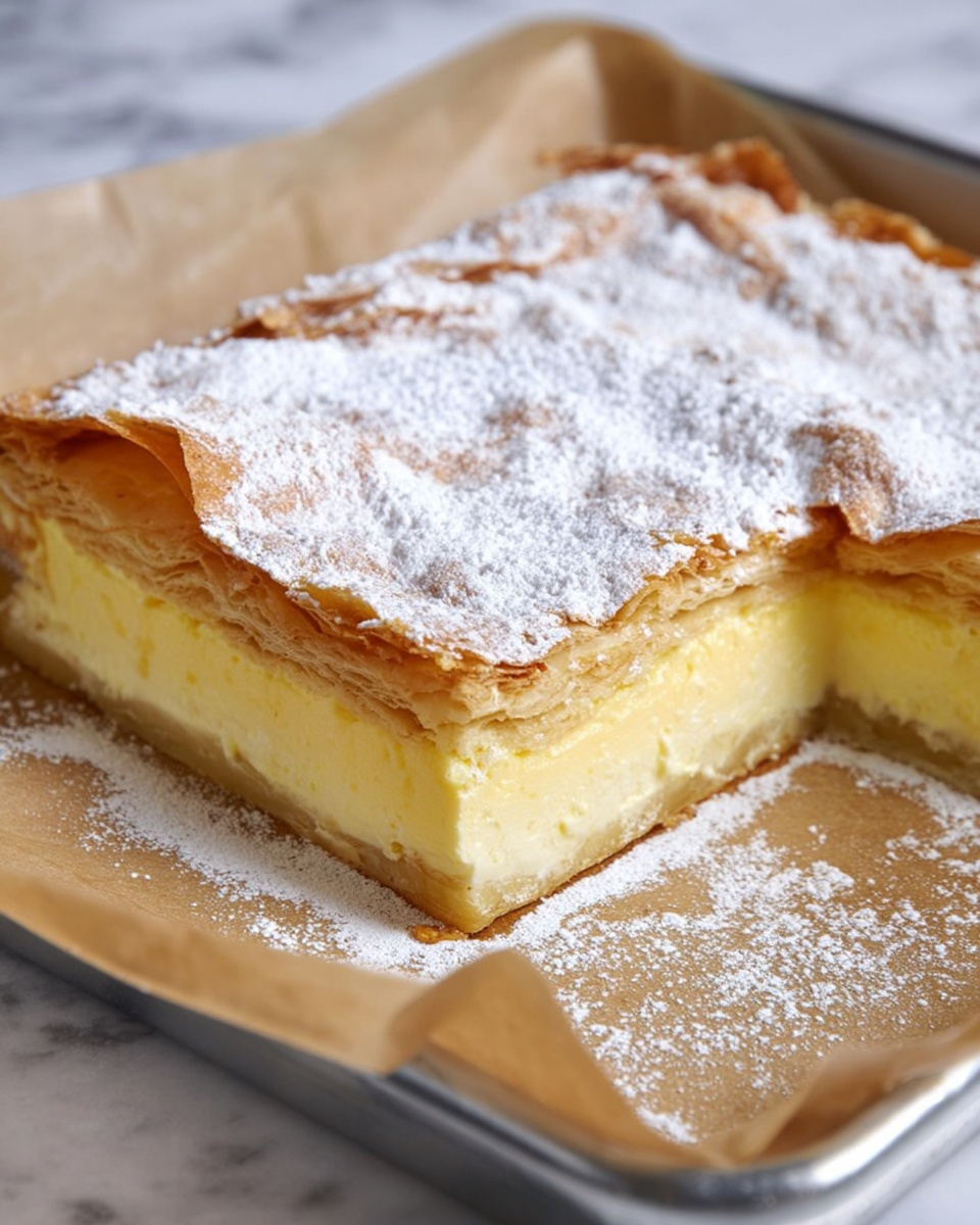 Vanilla Custard Cream Squares: Irresistible Delight