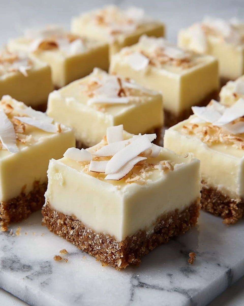 Coconut Rum Snow Squares: Irresistible Tropical Dessert