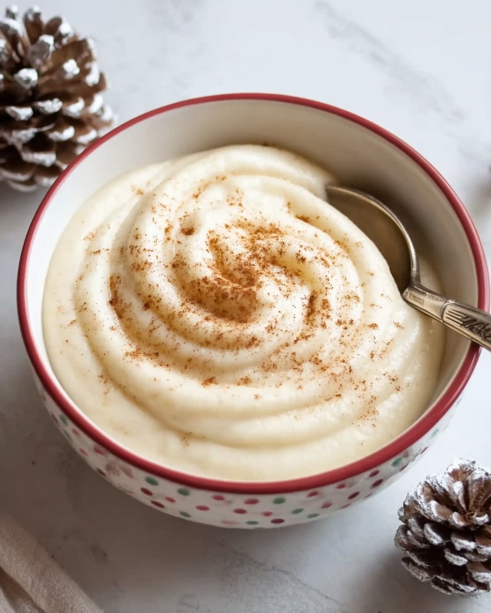 Creamy Eggnog Spread with Cinnamon and Nutmeg | Festive Holiday Treat