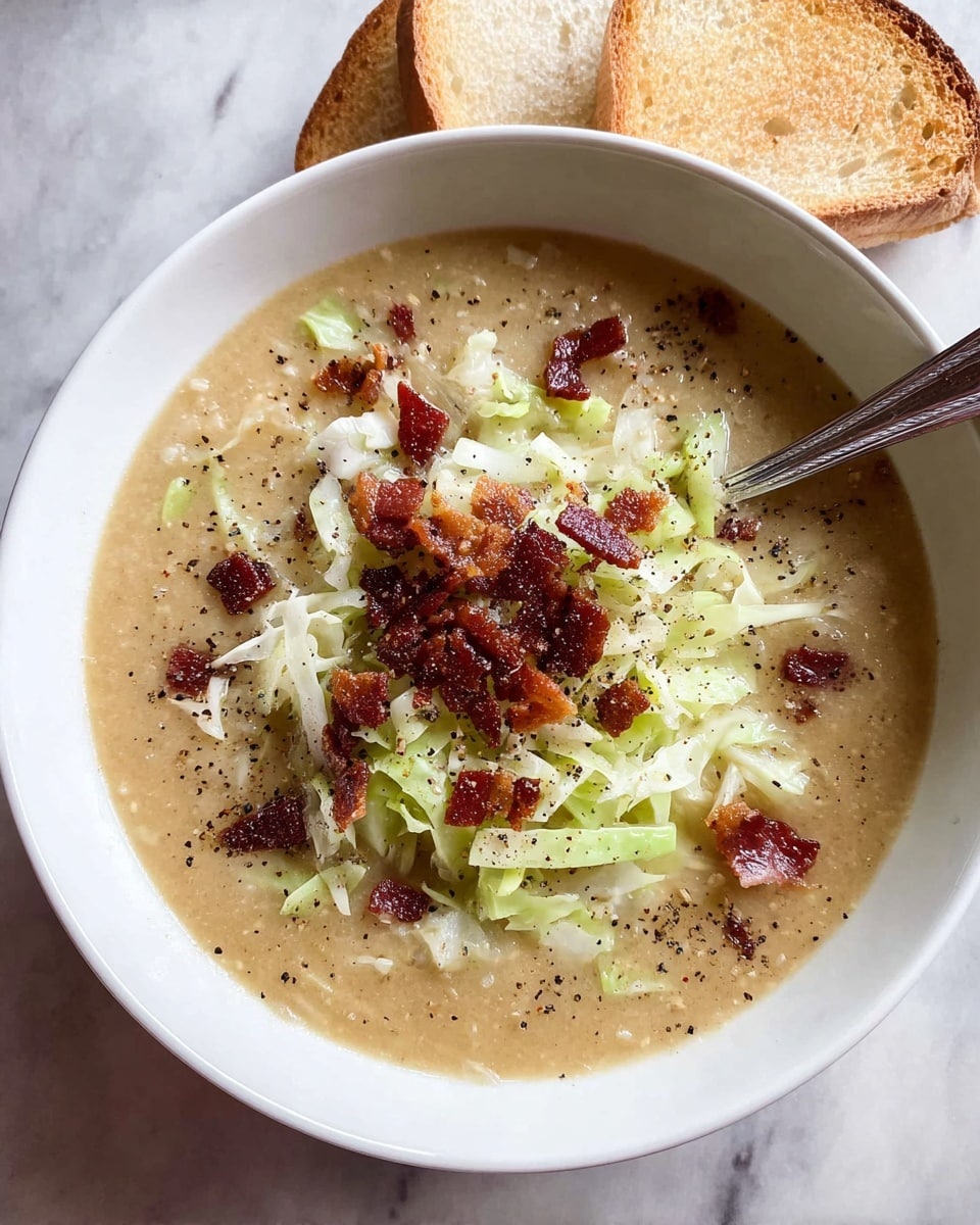 Irish Potato Soup with Bacon, Cabbage & Guinness | Hearty Irish Classic