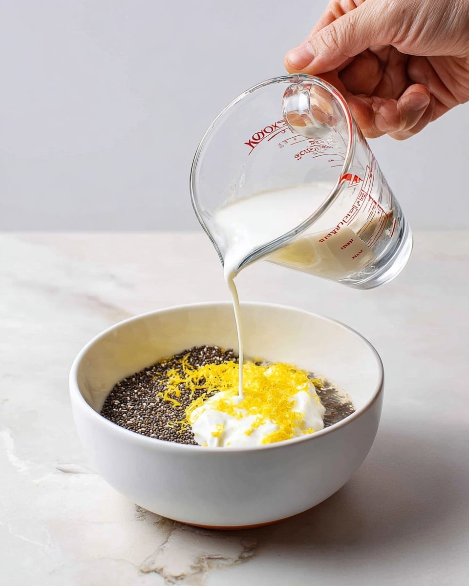 Protein Lemon Cream Pie Chia Seed Pudding: Healthy Citrus Delight