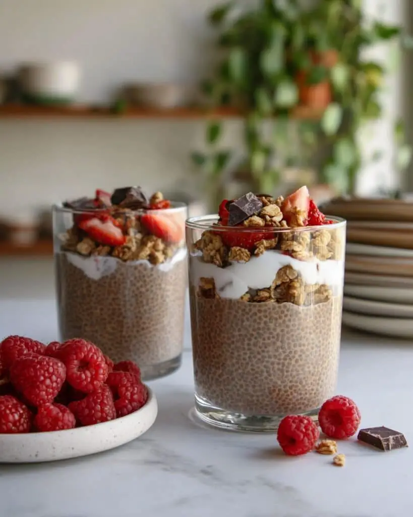 Coffee Chia Pudding with Vanilla Yogurt – Nutritious & Delicious