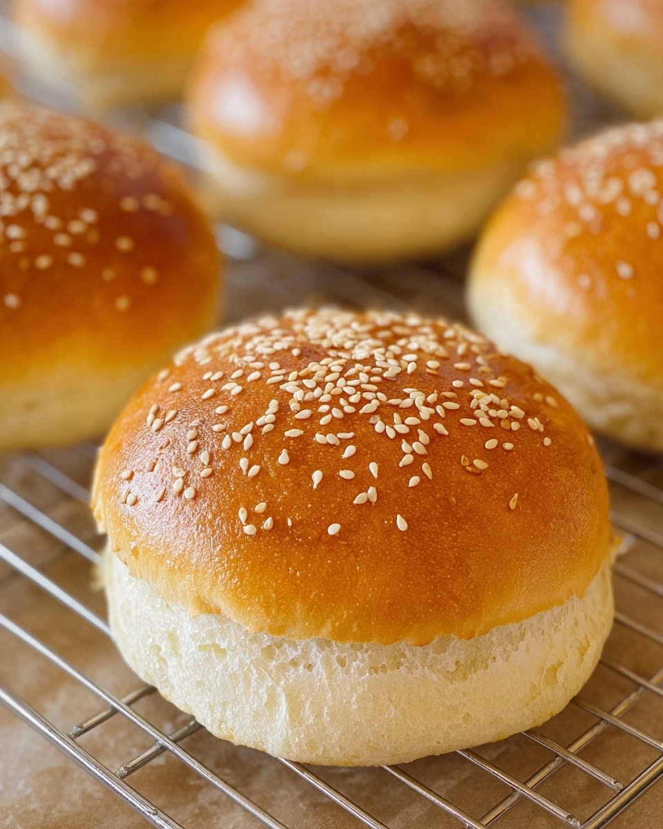 Homemade Hamburger Buns with Sesame Seeds | Fluffy & Delicious