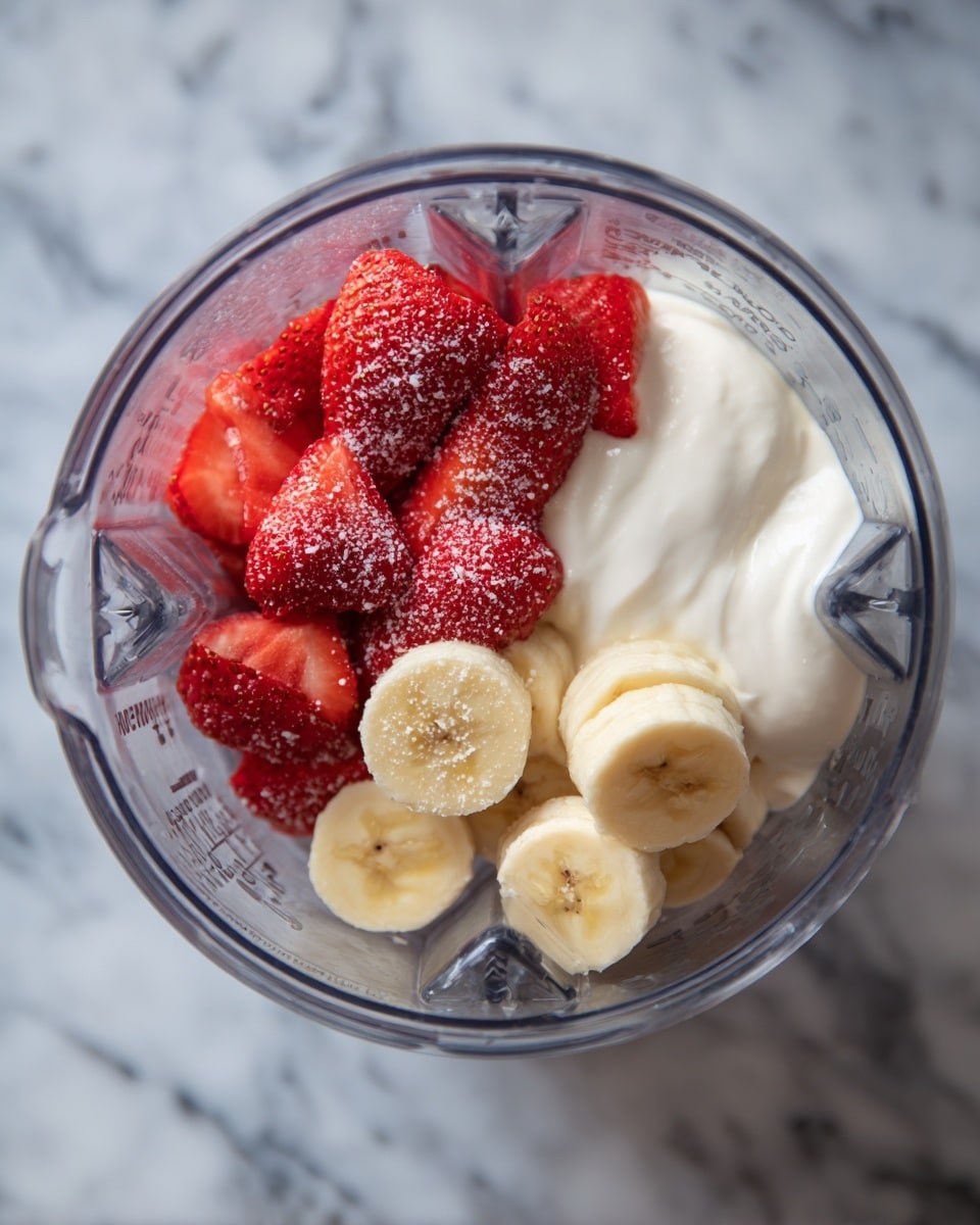 Strawberry Banana Yogurt Smoothie: Healthy & Refreshing Drink