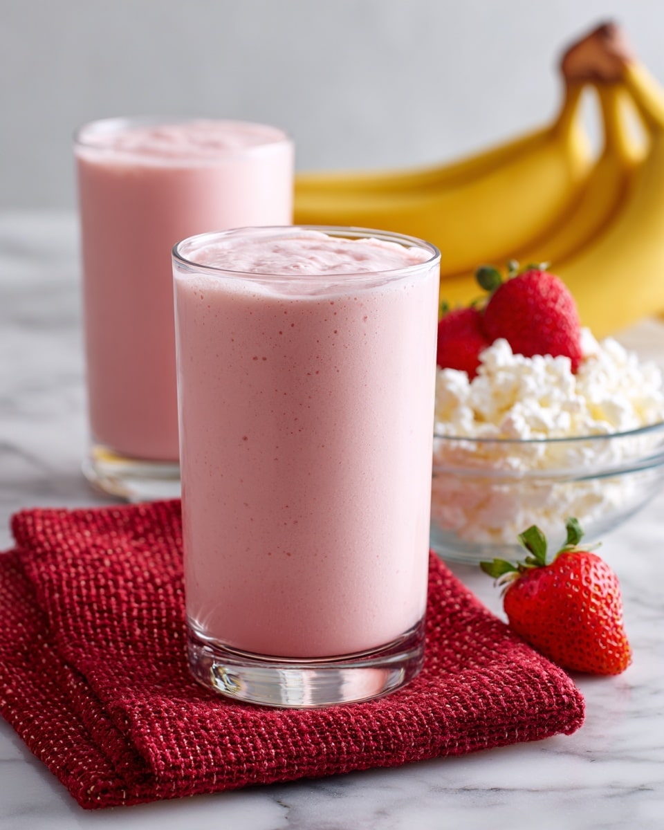 Strawberry Banana Yogurt Smoothie: Healthy & Refreshing Drink