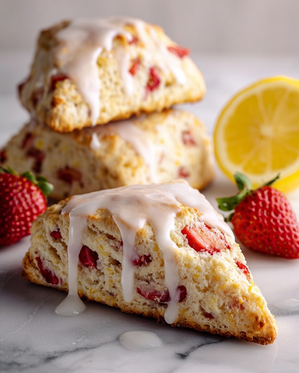 Strawberry Lemonade Scones: Fresh, Flaky & Irresistible