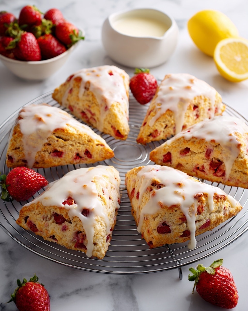 Strawberry Lemonade Scones: Fresh, Flaky & Irresistible