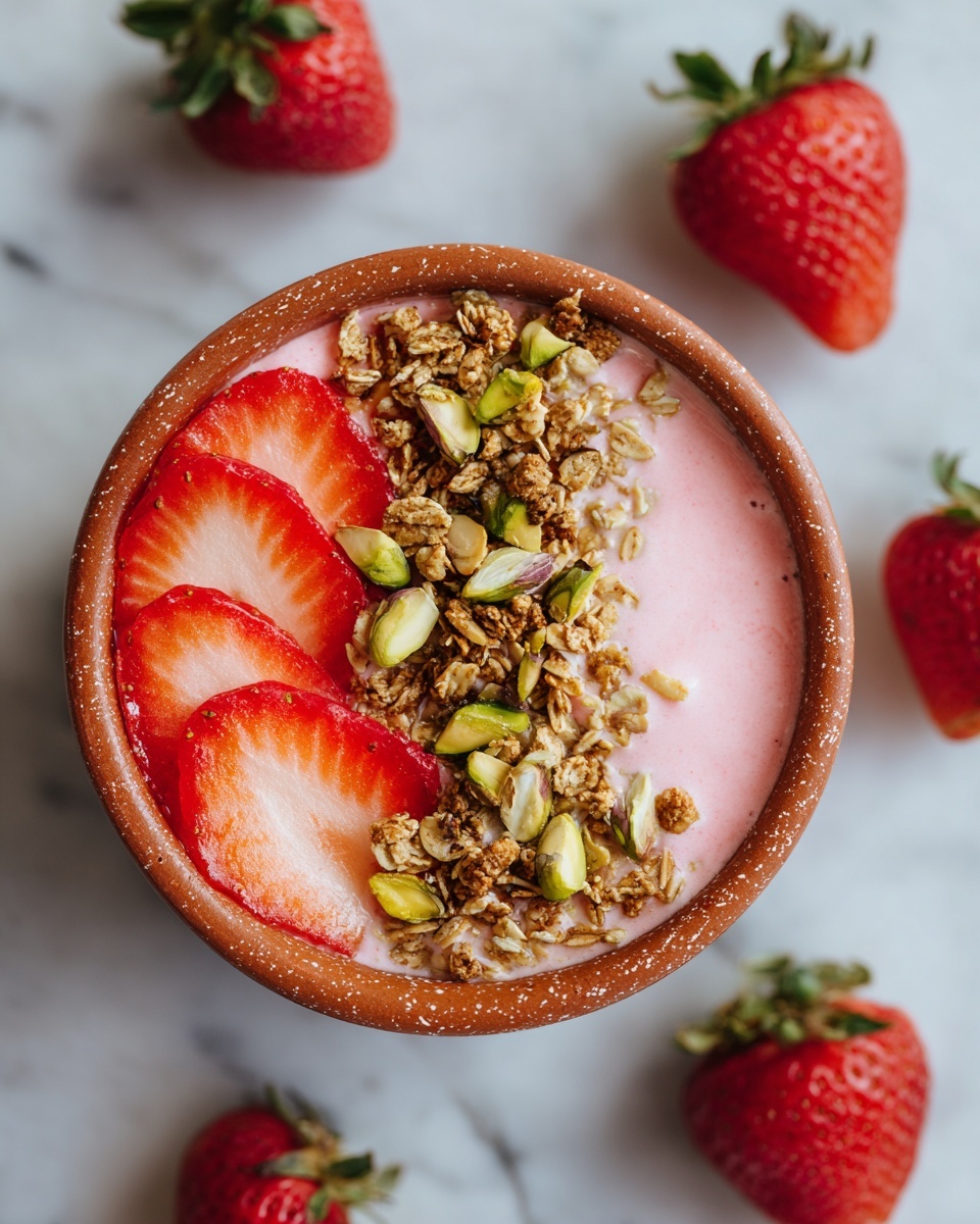 The Best Easy Strawberry Smoothie Bowl – Vibrant & Delicious